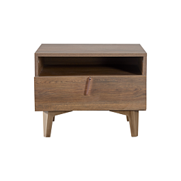 Table De Chevet Carpinus - Chêne Foncé | Kitea Maroc
