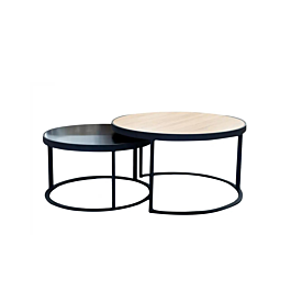 Table Basse Gigogne Broklyn - Chêne | Kitea Maroc