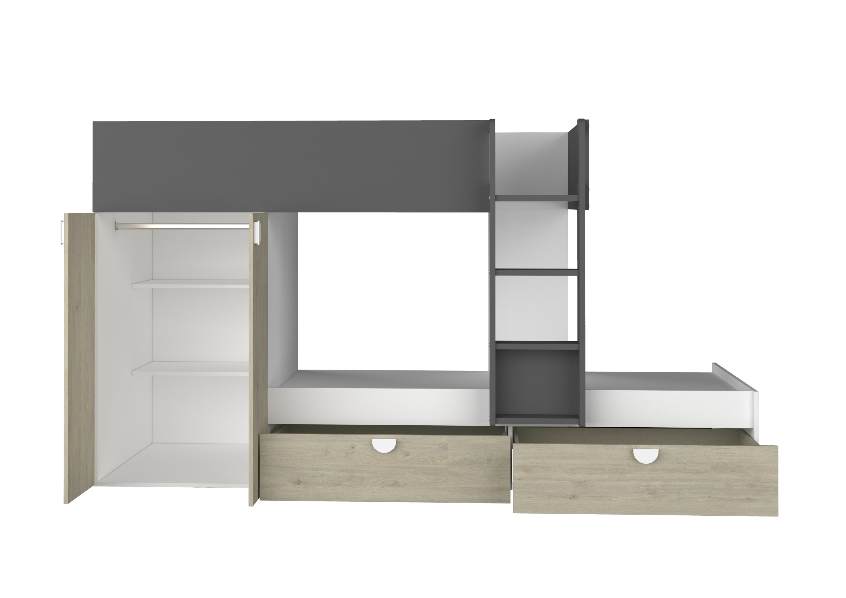 Lit Superposé Flip 90X190Cm | Kitea Maroc