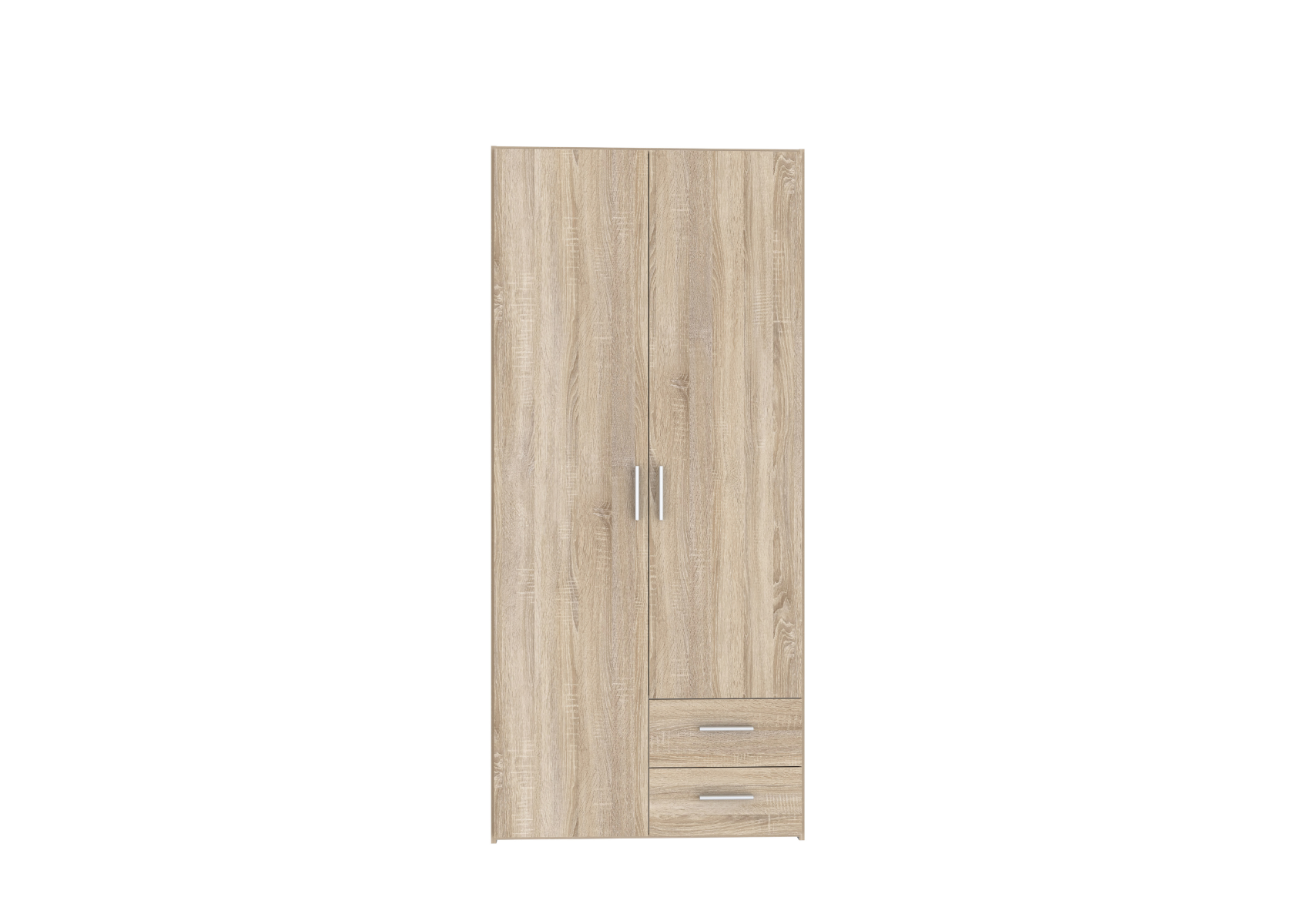 Armoire Telane Avec 2 Portes - Chêne | Kitea Maroc