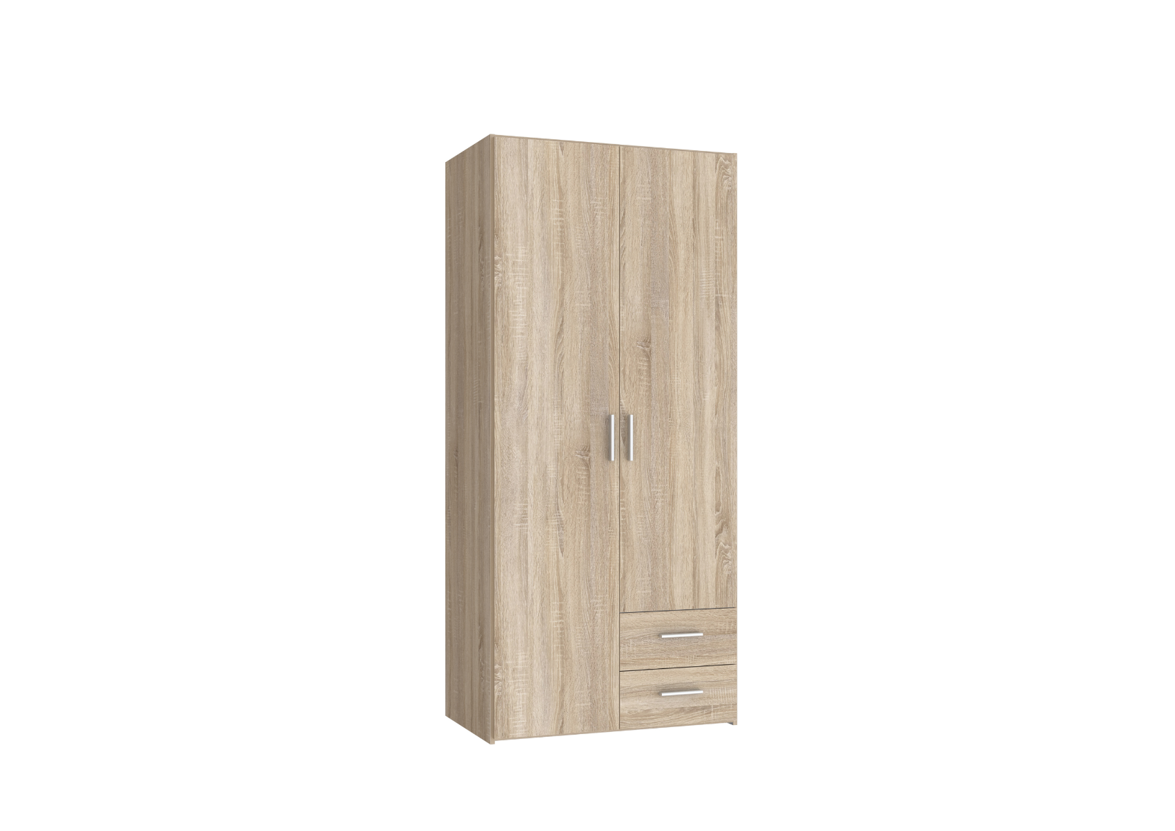 Armoire Telane Avec 2 Portes - Chêne | Kitea Maroc