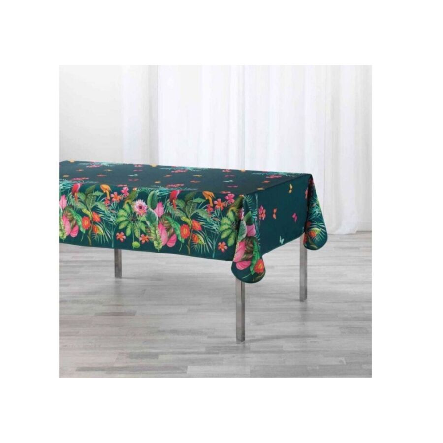 Nappe Anti-Tâche TROPICAL Vintage - Bleu | Kitea Maroc