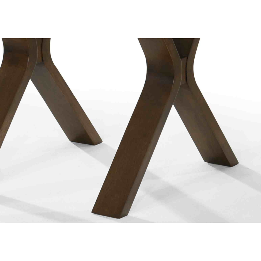 Table De Coin Marcella - Blanc / Marron | Kitea Maroc