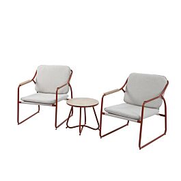 SET BALCON GLOW 2 FAUTEUILS + TABLE BASSE | Kitea Maroc